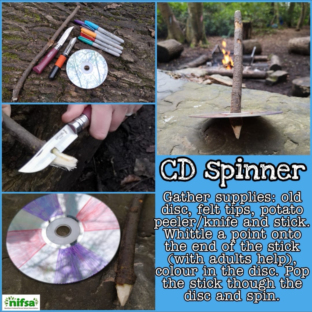 CD Spinner • Forest Schools in Northern Ireland