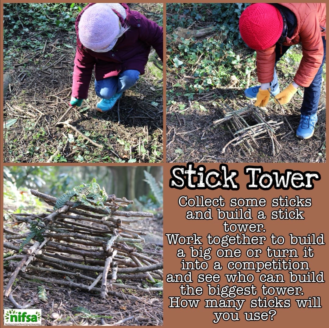 Stick Tower • Forest Schools in Northern Ireland